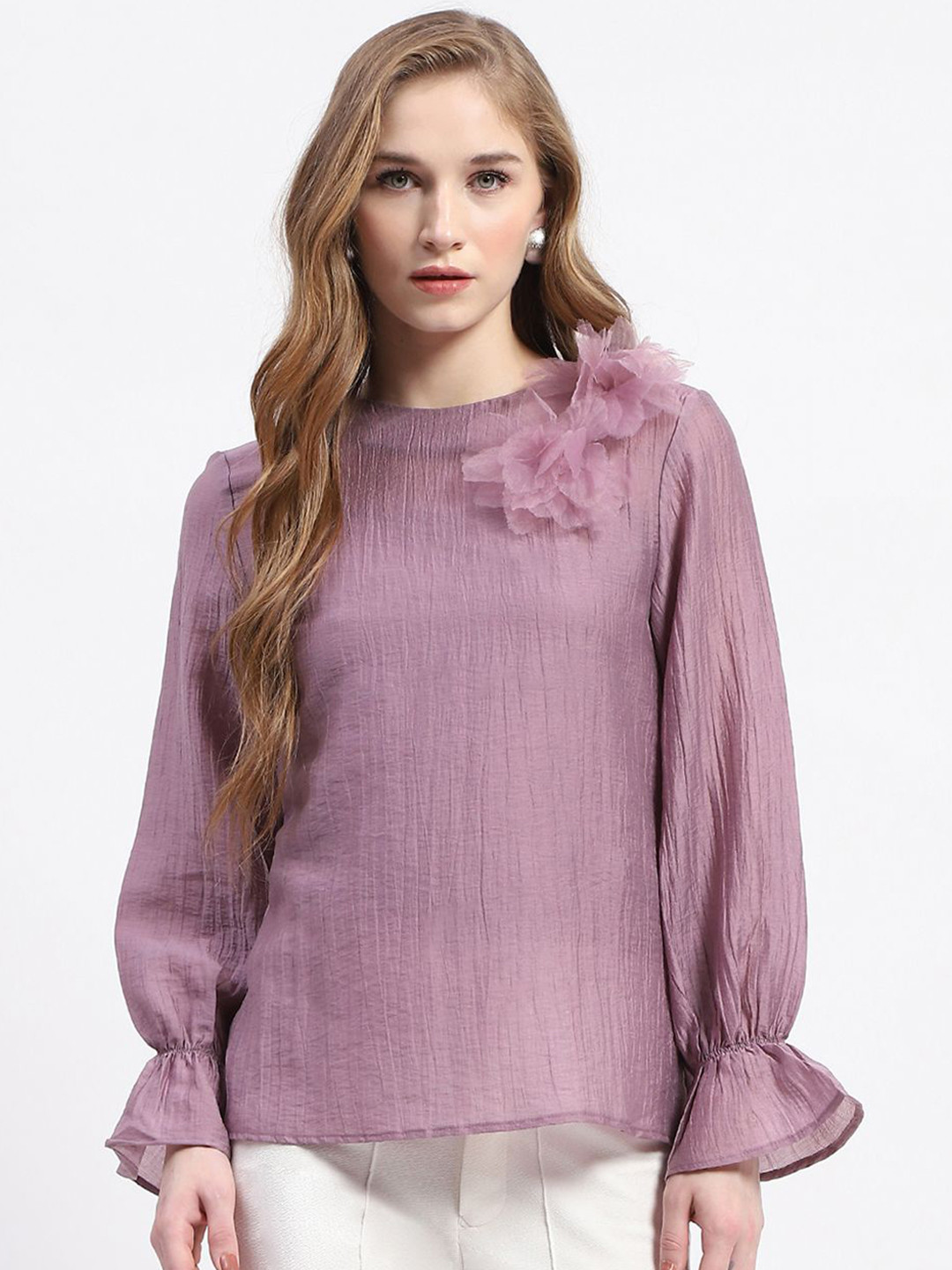 Buy Madame Women Solid Round Neck Top - Tops for Women 31032550 | Myntra