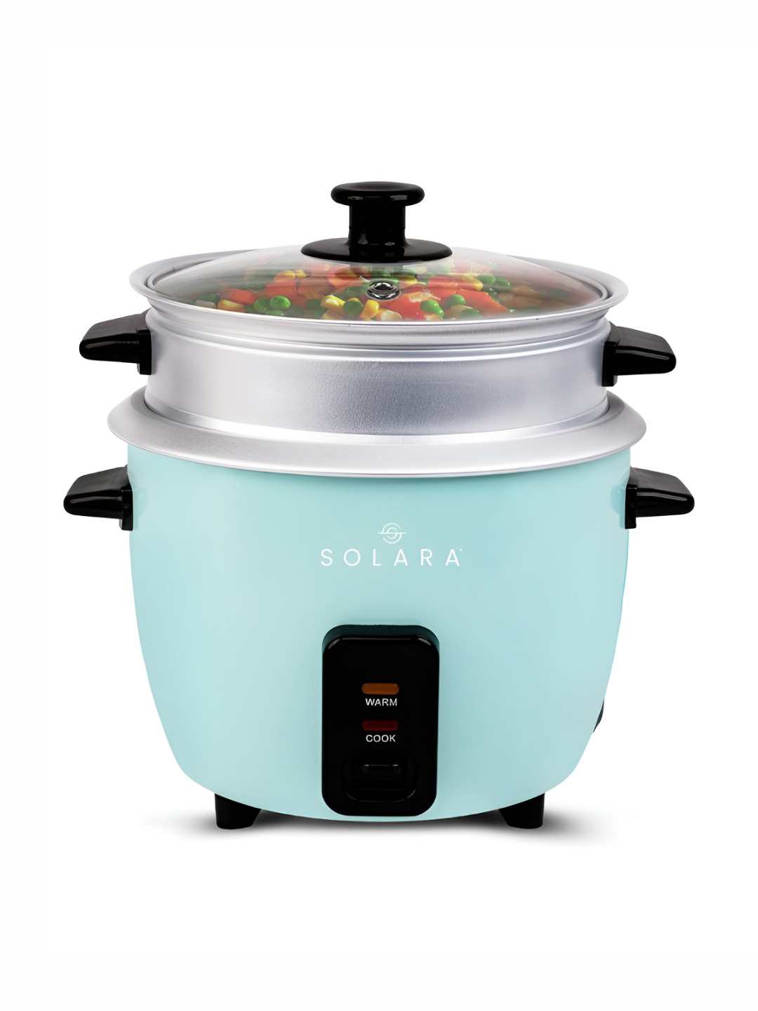 Buy Solara OneTouch Blue 400W Automatic Electric Rice Cooker With Food ...