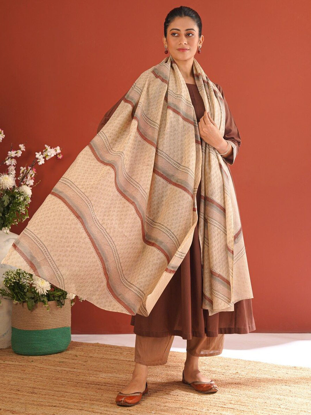 Buy JAYPORE Floral Printed Pure Cotton Dupatta - Dupatta for Women 31032069 | Myntra