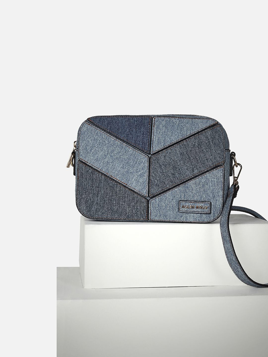 Buy Allen Solly Woman Colourblocked Small Sling Handbag - Handbags for ...