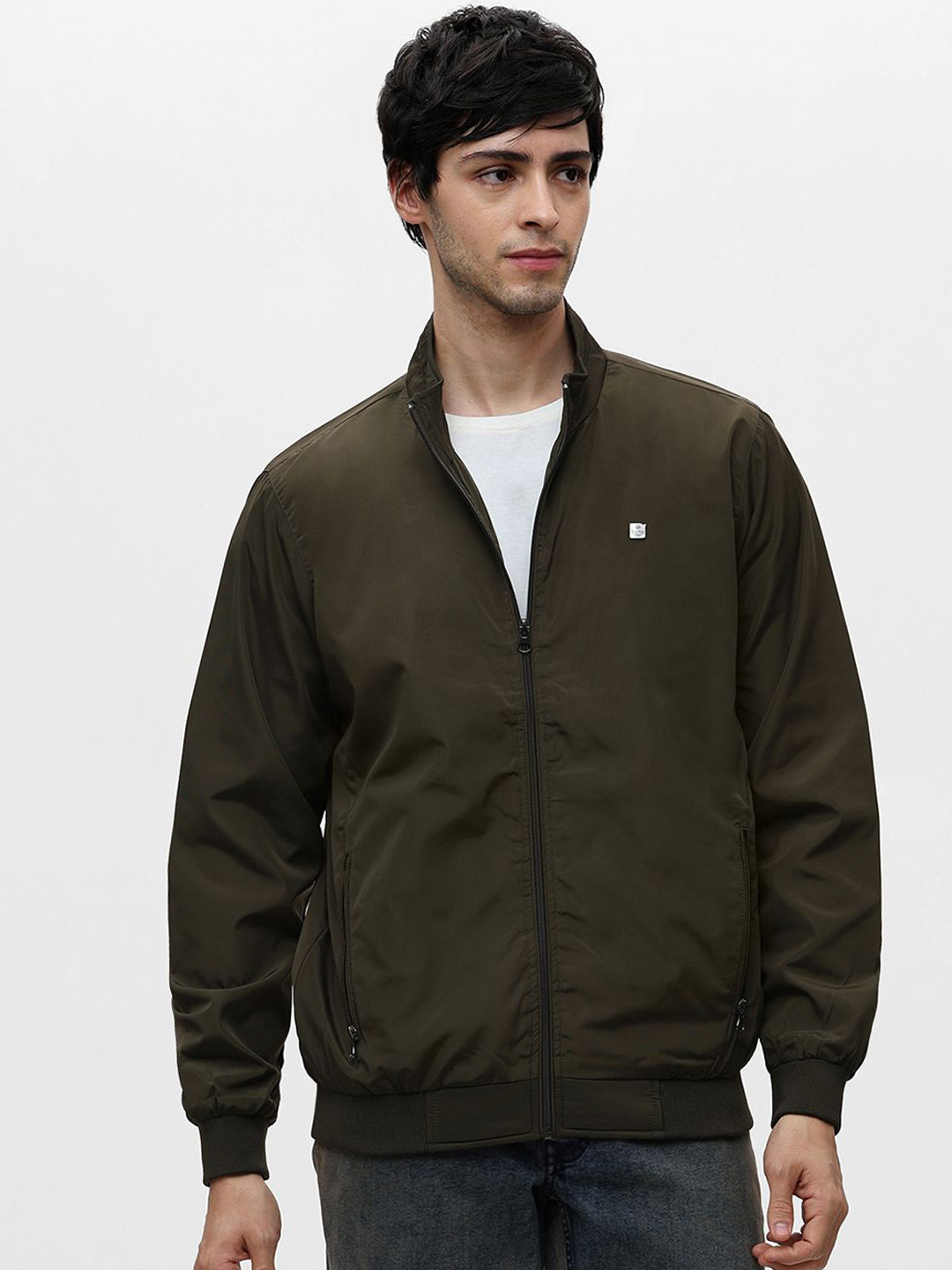 Buy Klub Fox Men Mandarin Collar Quilted Jacket - Jackets for Men ...