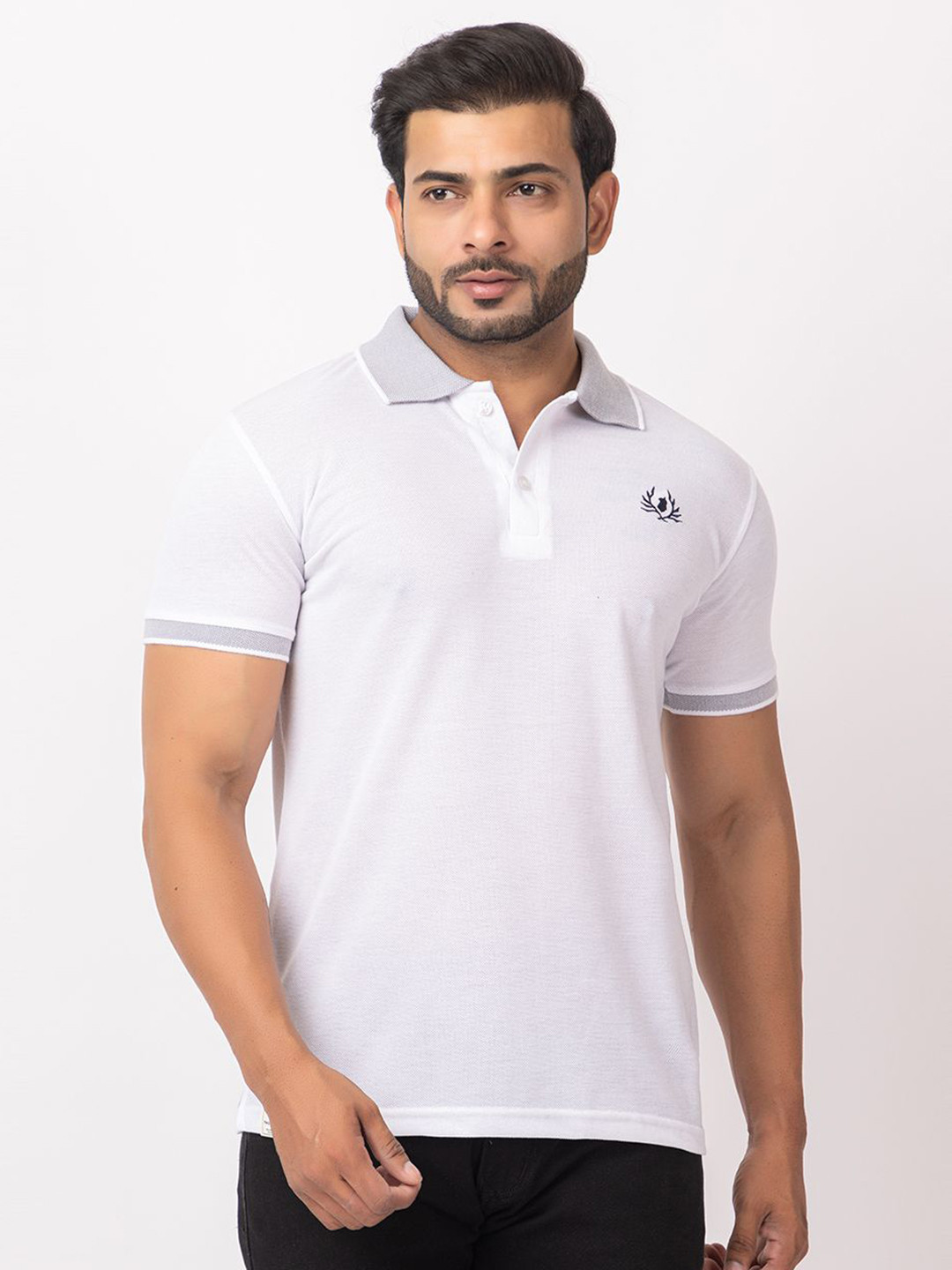 Buy GEE 5 Men Solid Polo Collar Cotton T Shirt - Tshirts for Men 31104983 | Myntra