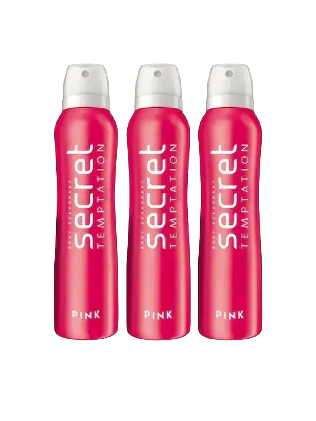 Buy Secret Temptation Women Set Of 3 Pink Deodorant Body Spray 150 Ml ...