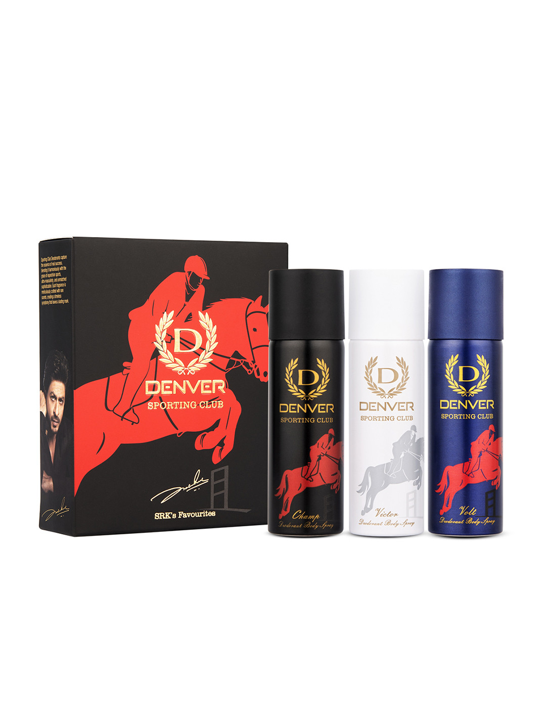 Buy Denver Men Set Of 3 SRK Autograph Sporting Club Deodorants 50ml ...