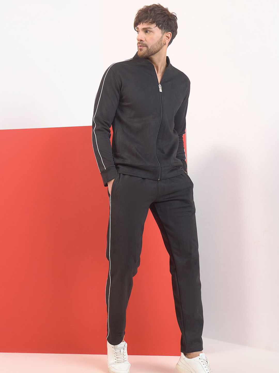 Buy Sweet Dreams Men Solid Side Piping Tracksuit - Tracksuits for Men ...