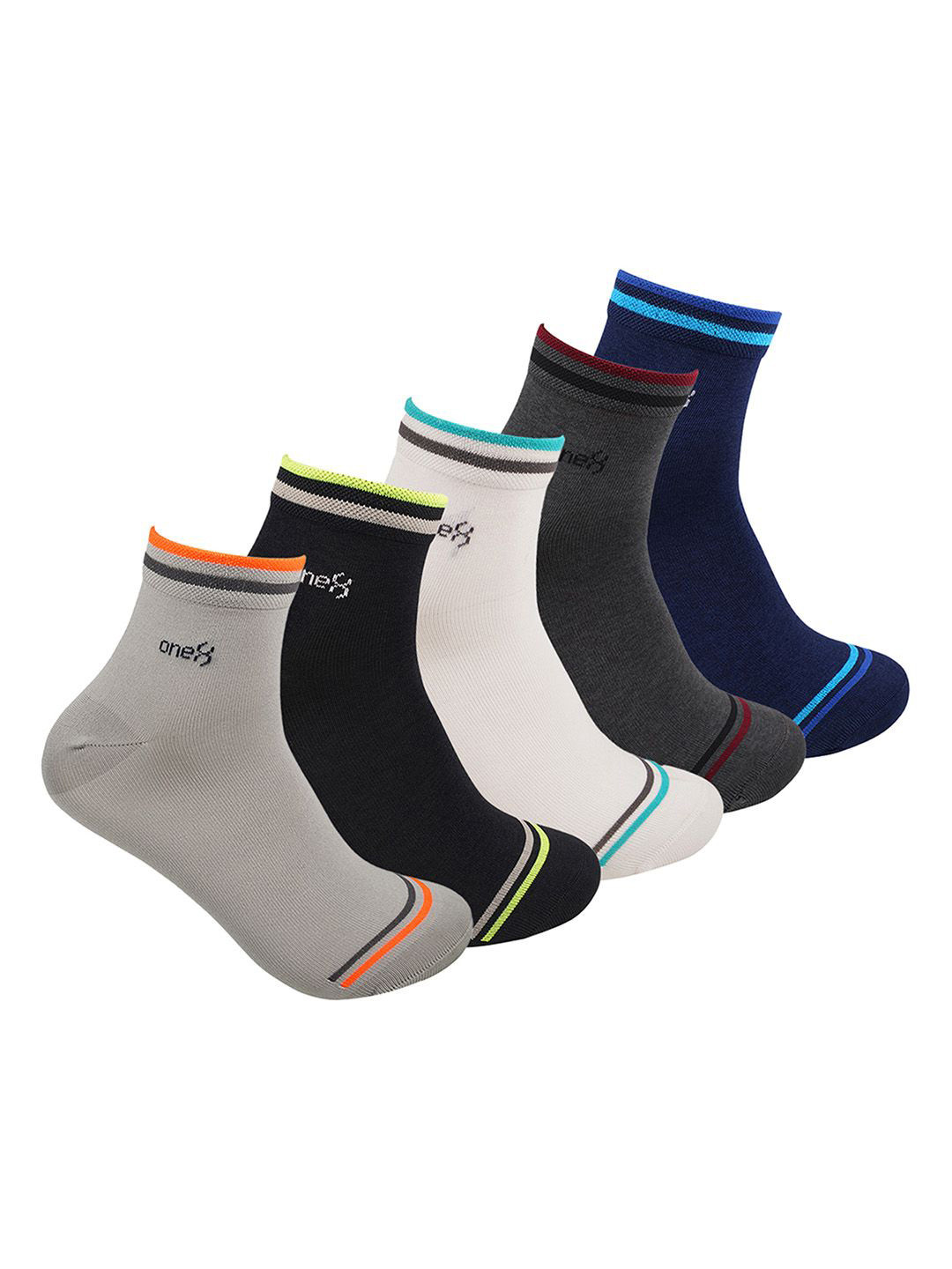 Buy One8 Men Pack Of 5 Solid Above Ankle Length Gym Socks - Socks for ...