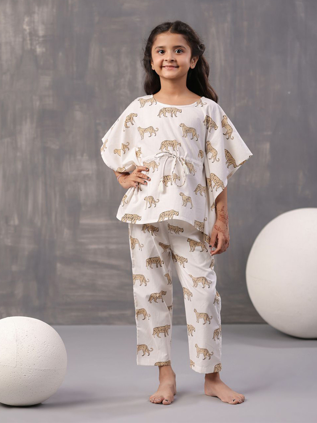 Buy SANSKRUTIHOMES Girls Printed Pure Cotton Night Suit - Night Suits ...
