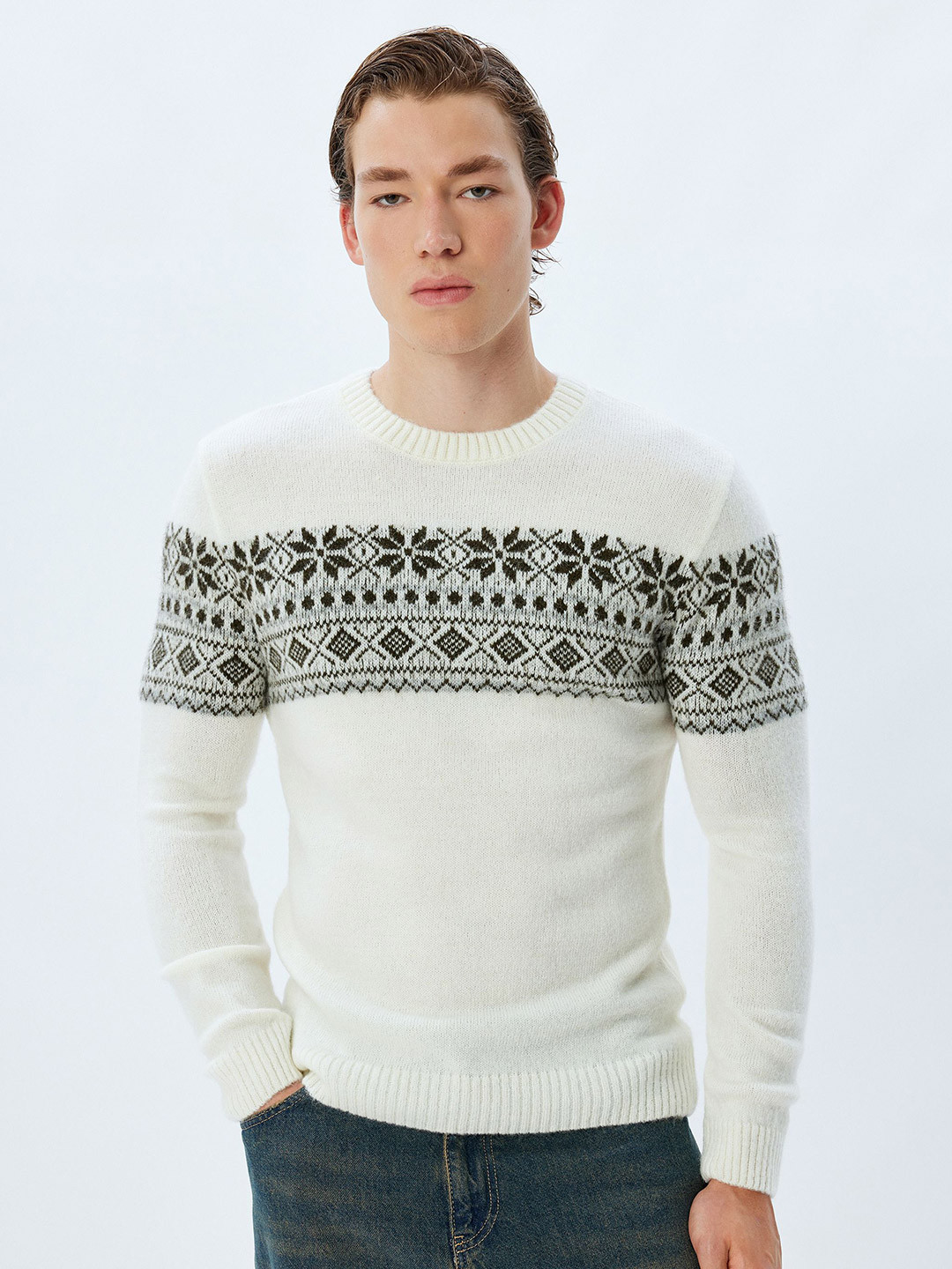 Buy Koton Men Floral Pullover - Sweaters for Men 31105928 | Myntra