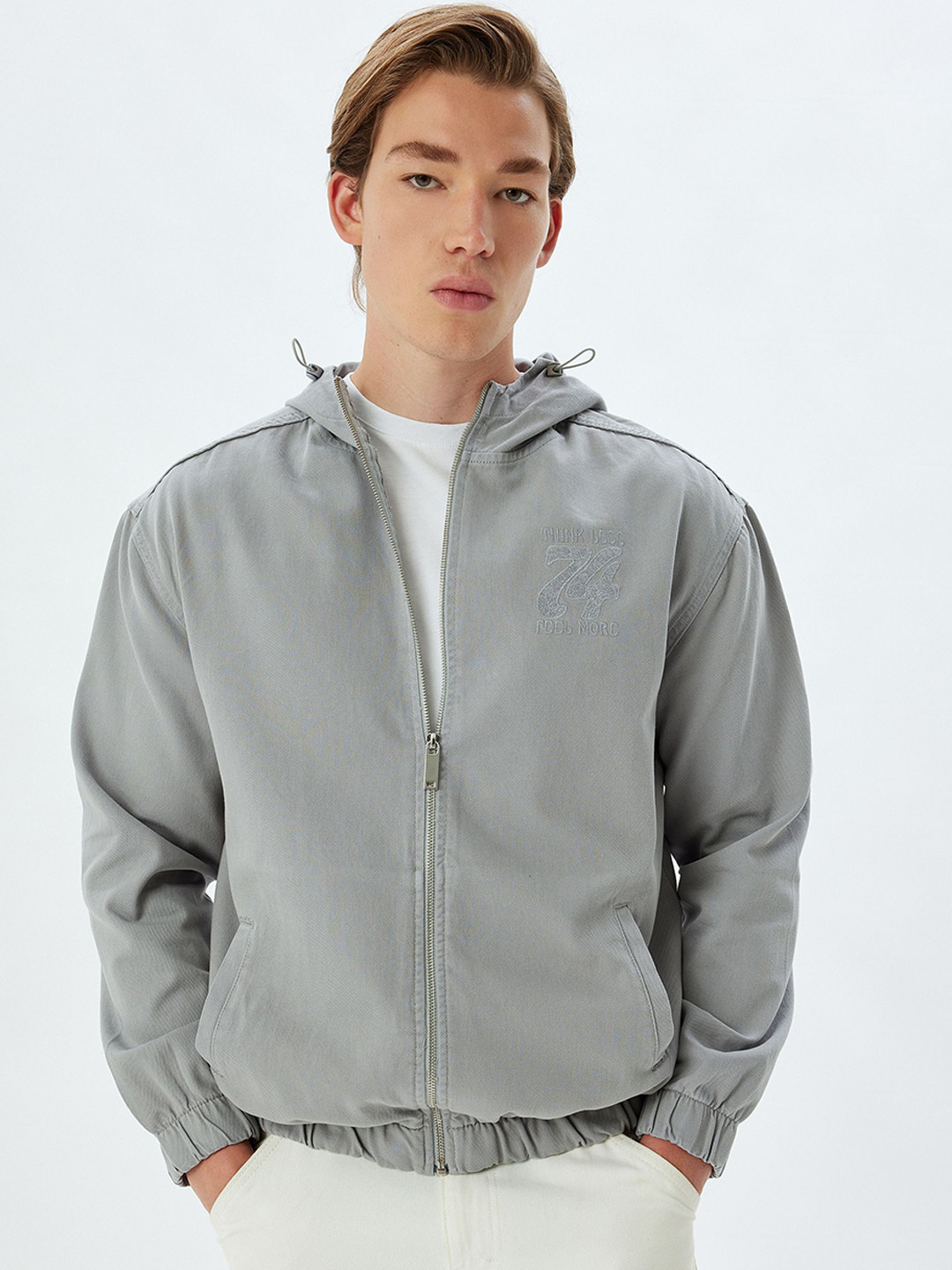 Buy Koton Men Denim Jacket With Embroidered - Jackets for Men 31106426 ...