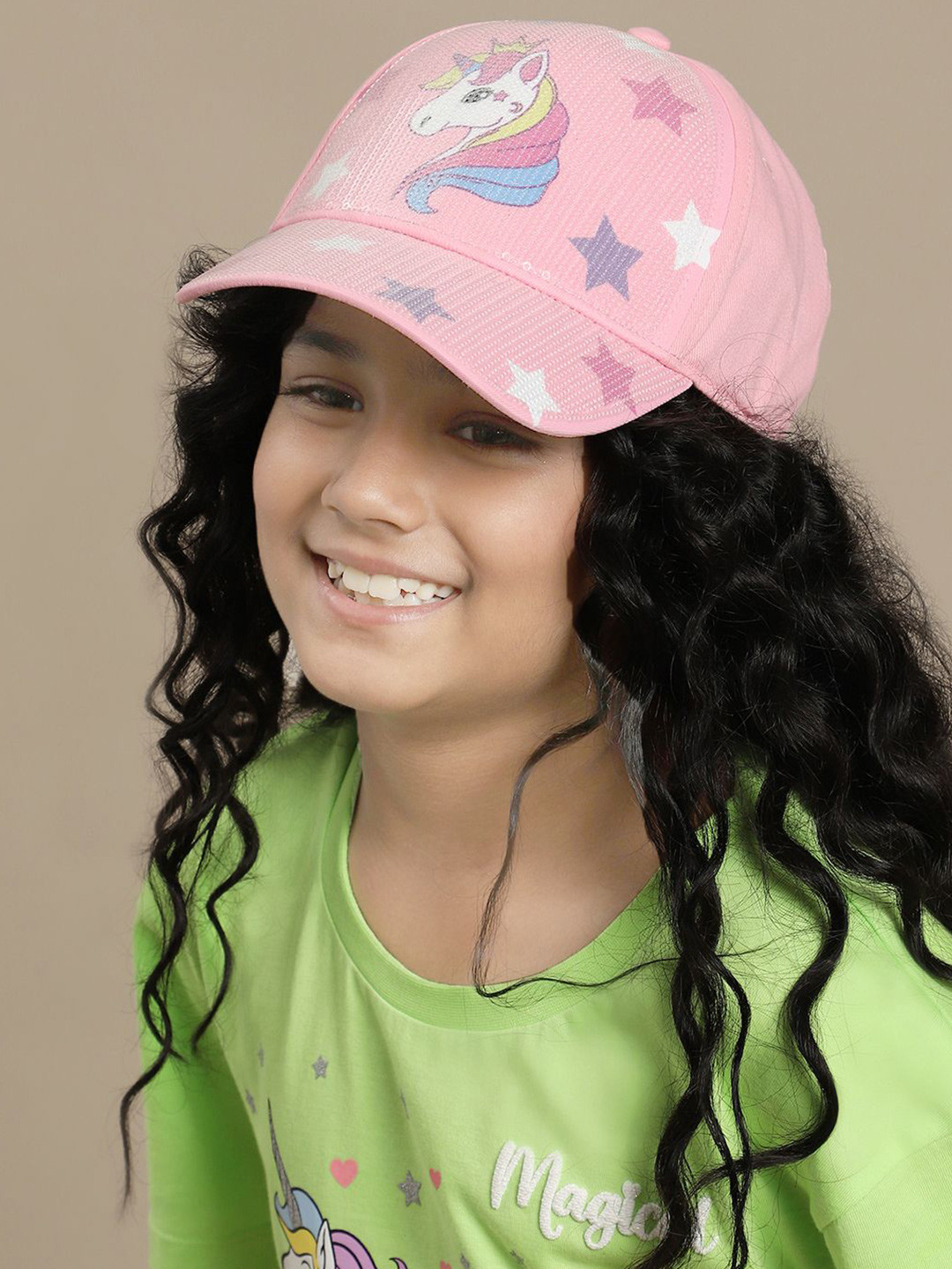 Buy Kids Ville Girls Printed Caps - Caps for Girls 31107553 | Myntra