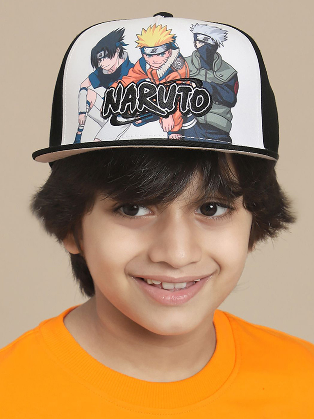 Buy Kids Ville Boys Naruto Printed Cotton Snapback Cap - Caps for Boys ...
