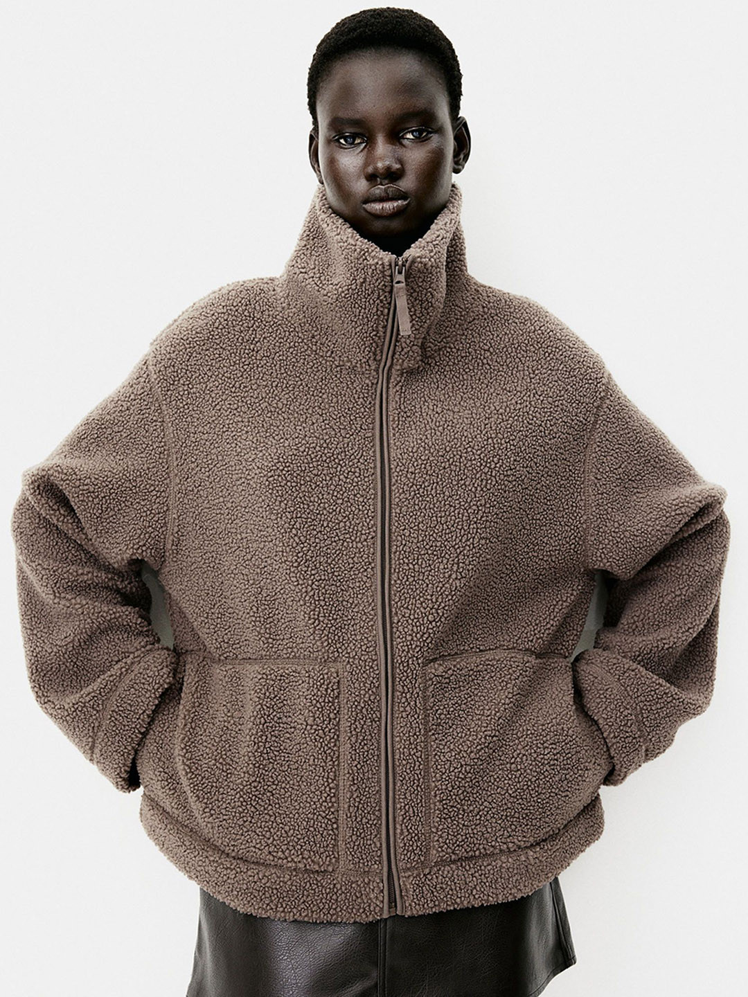 Buy H&M Teddy Jacket - Jackets for Women 31122856 | Myntra