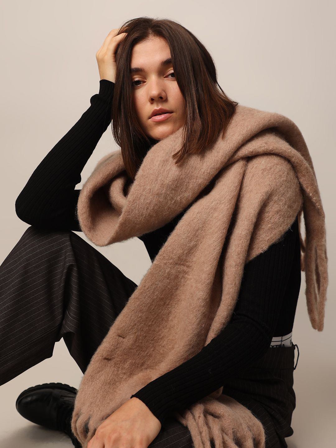 Buy ONLY Women Tasselled Scarf - Scarves for Women 31129062 | Myntra