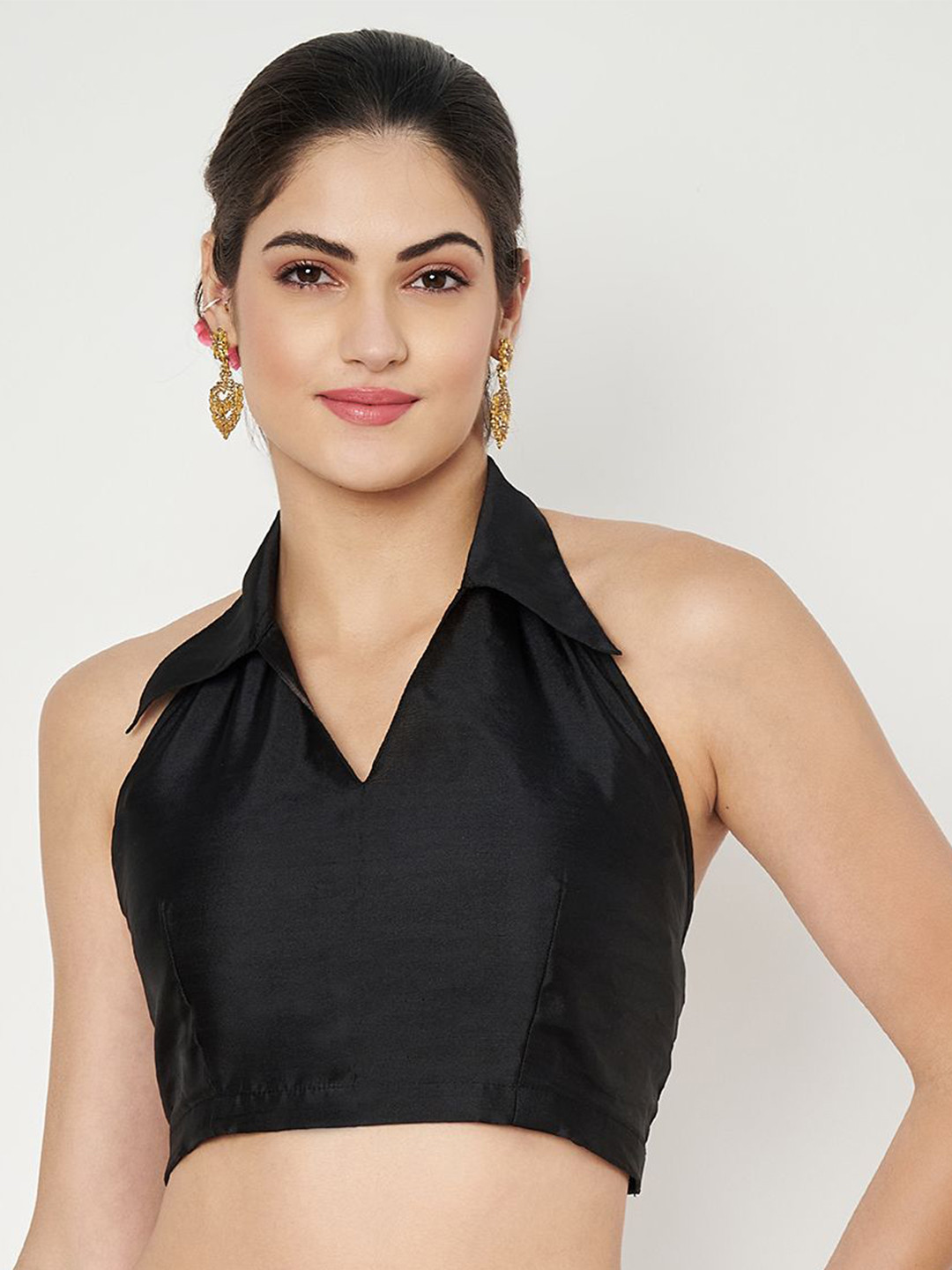 Buy Studio Rasa Sheen Styled Back Crop Top - Tops for Women 31128671 | Myntra