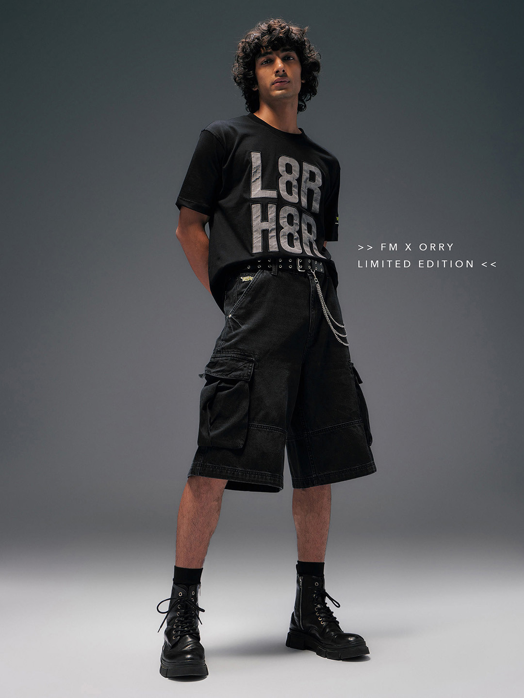 Buy Flying Machine Men Orry X Mid Rise Cobain Fit Pure Cotton Cargo ...