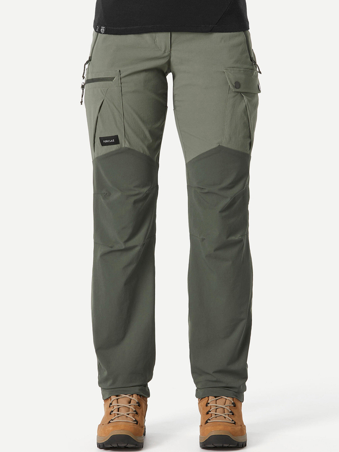 Buy FORCLAZ By Decathlon Women Khaki Stretchable Water Resistant ...