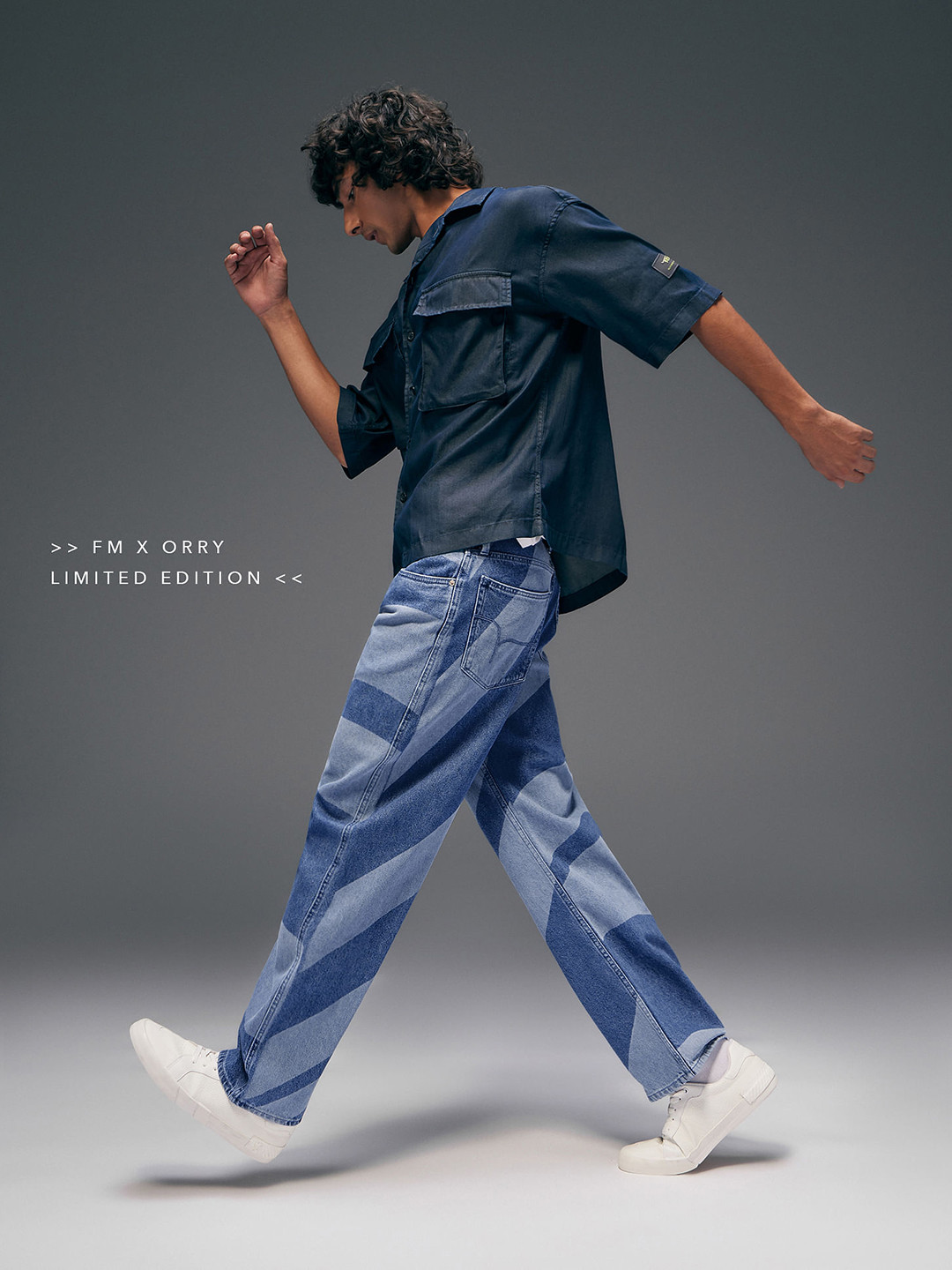 Buy Flying Machine Men Orry X Mid Rise Cotton Cobain Loose Jeans ...