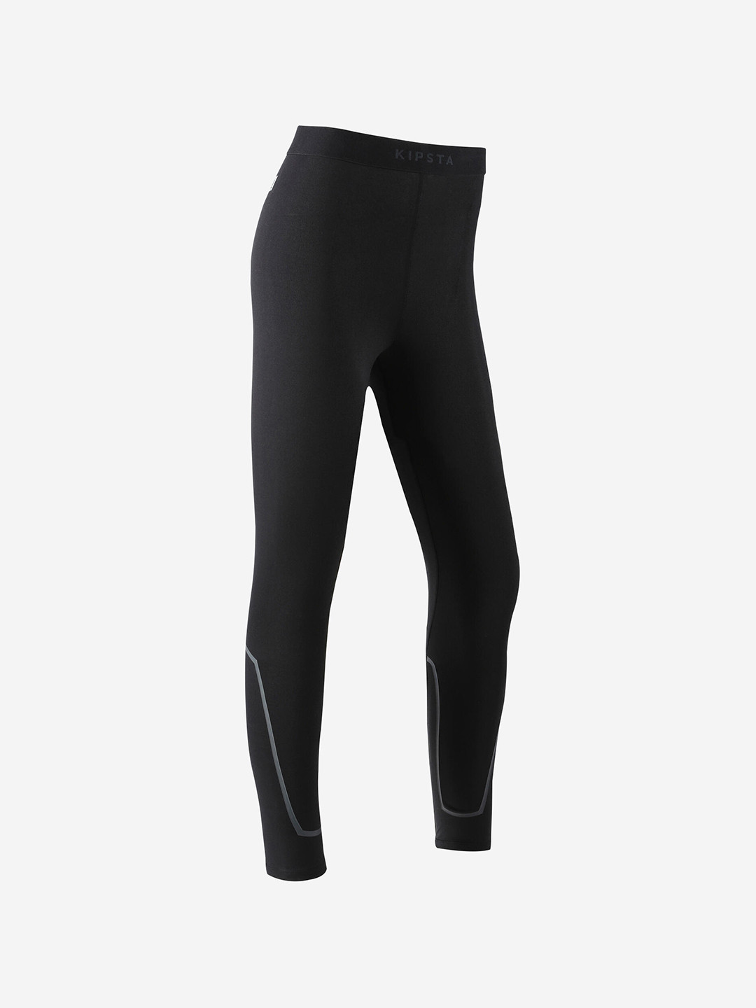 Buy Kipsta By Decathlon Kids Black Keepcomfort Sports Compression Pant ...
