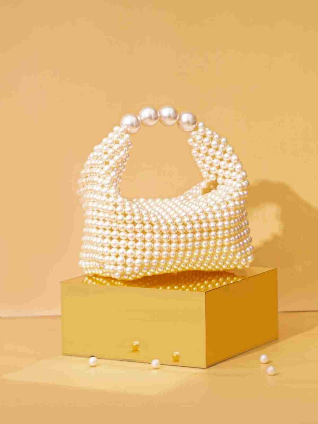 Buy AMYRA Structured Handheld Pearl Bag - Handbags for Women 31141651 ...