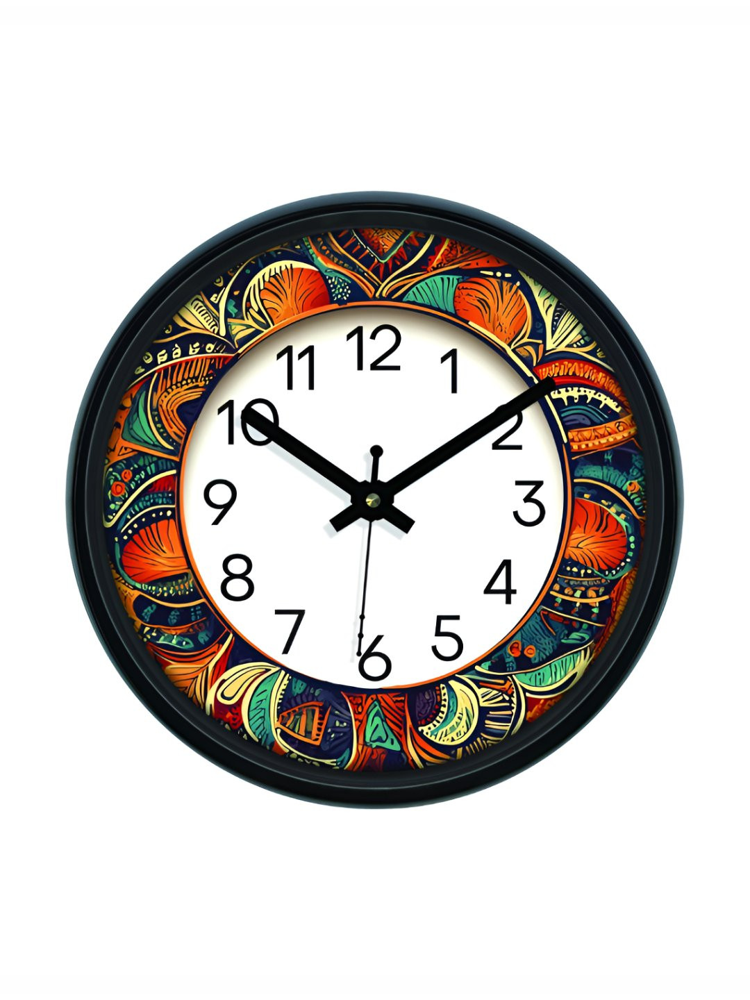 Buy RANDOM Printed Round Shaped Sweep Silent Movement Contemporary Wall ...