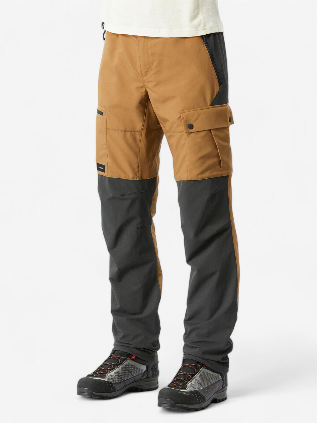 Buy FORCLAZ By Decathlon Men Brown & Black Stretchable Water Resistant ...