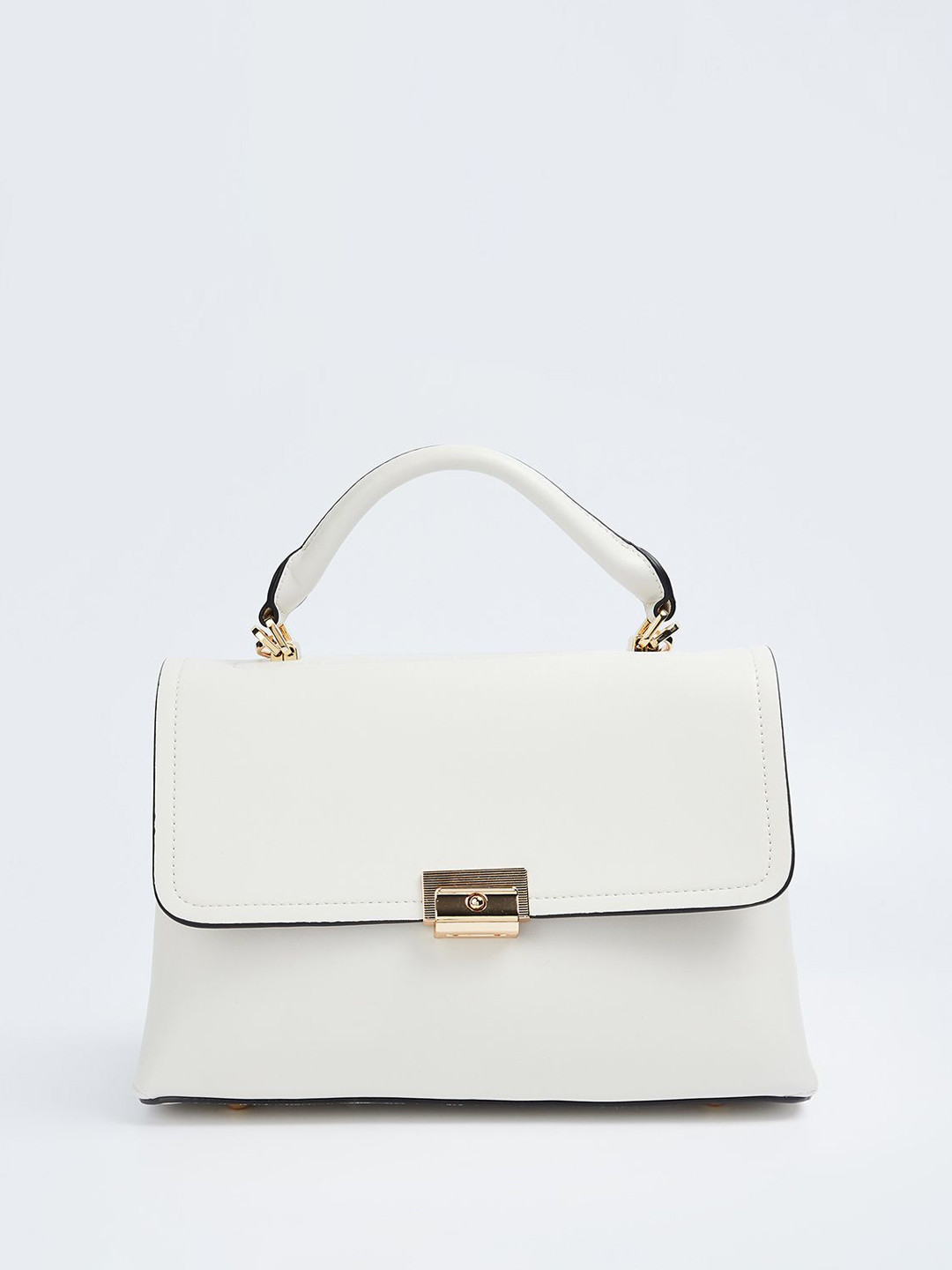 Buy Ginger By Lifestyle Women Solid Structured Satchel Bag - Handbags ...