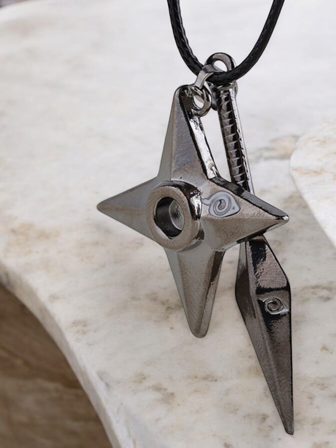 Buy Fabula Silver Plated Ninja Spear & Shield Fashion Contemporary ...