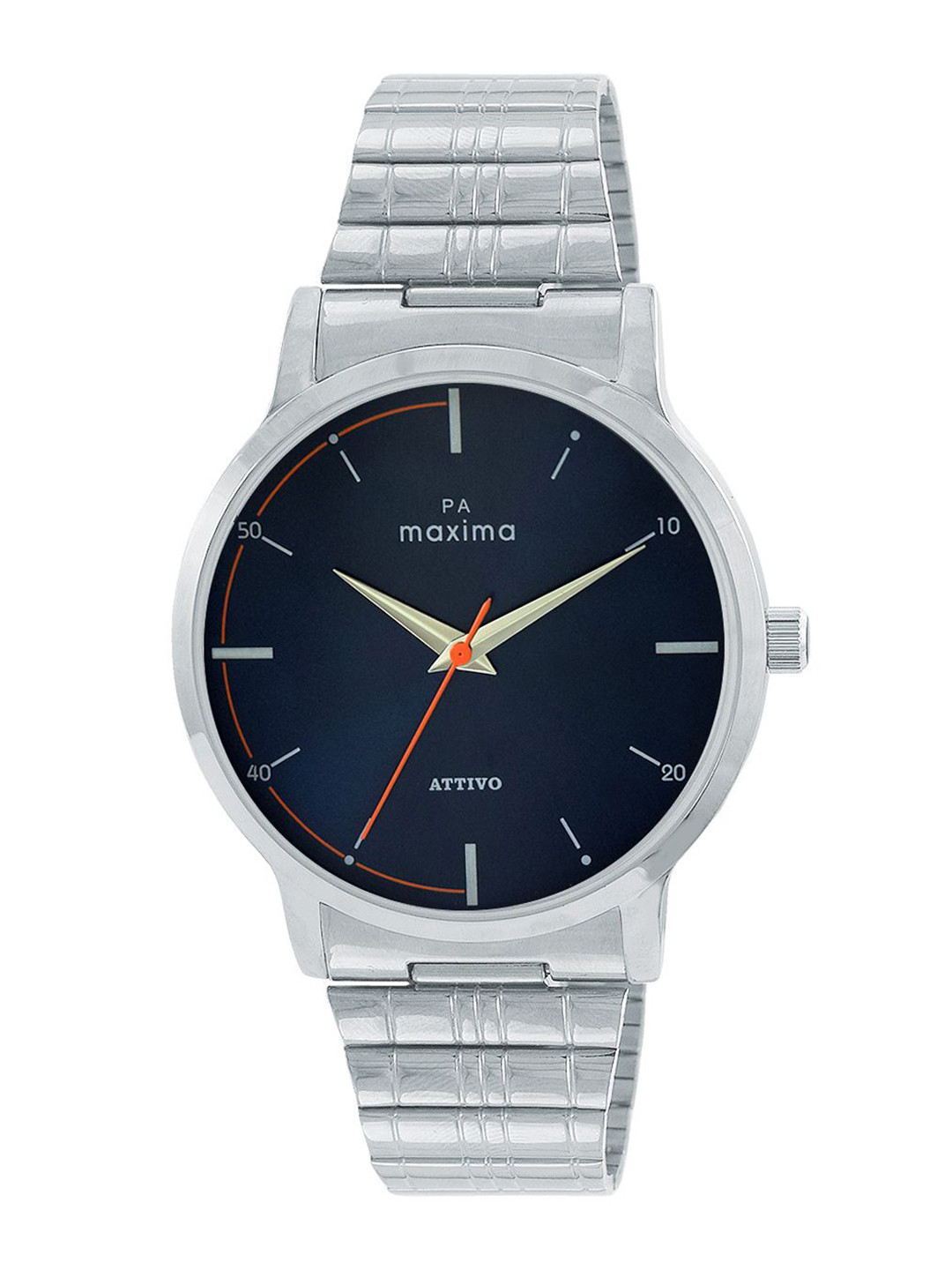 Buy Maxima Men Dial & Stainless Steel Straps Analogue Watch 66144CMGI ...