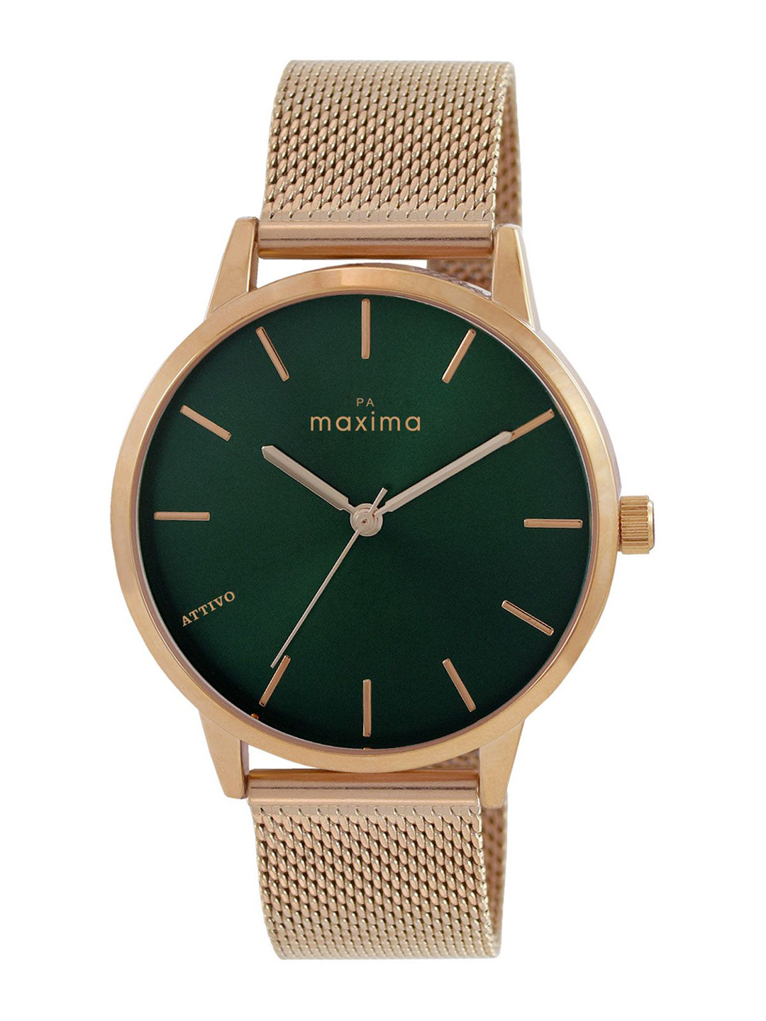 Buy Maxima Men Dial & Stainless Steel Straps Analogue Watch O 66730CMGR ...