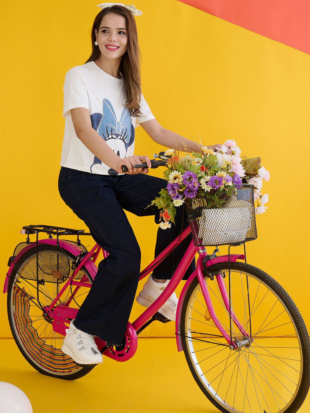 Buy Madame Women Graphic Printed Round Neck Cotton Top - Tops for Women ...