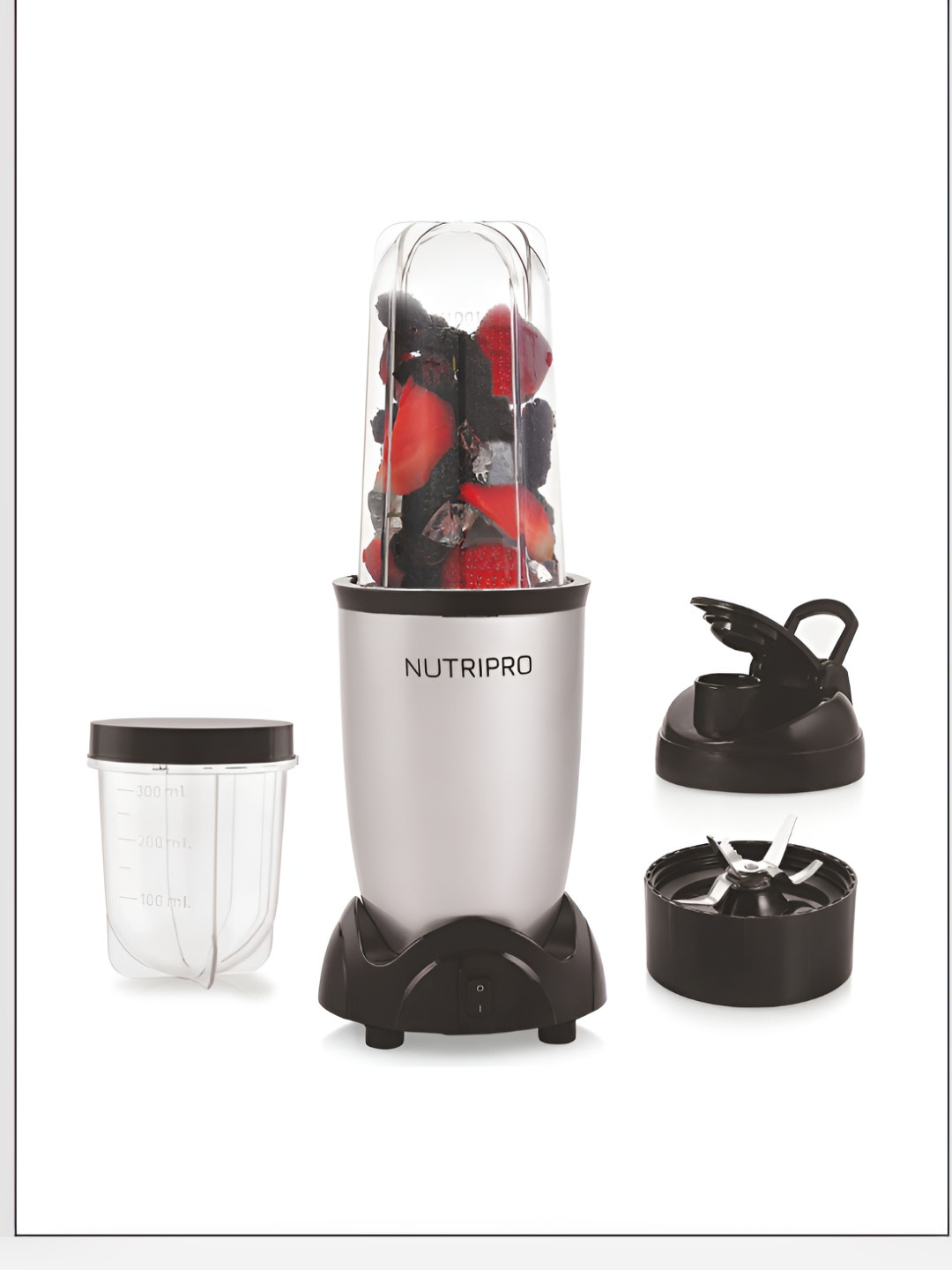 Buy Nutripro Nutri Blender 500W ( 2 Jars & 1 Blade, Silver) - Juicer Mixer Grinder for Unisex ...