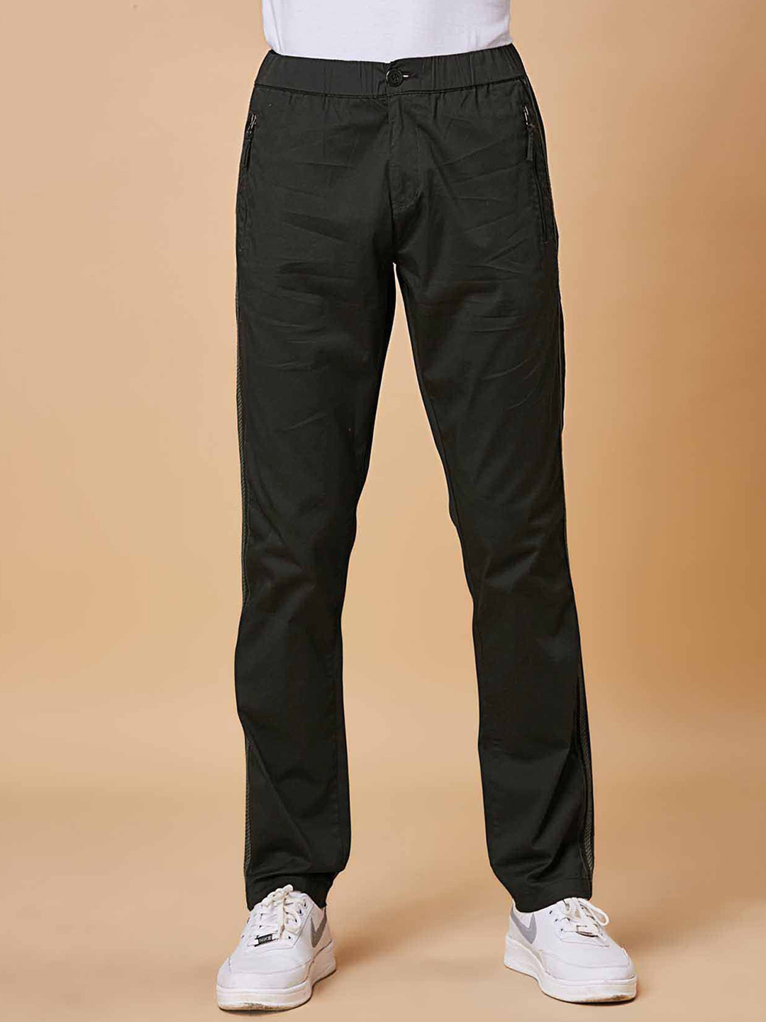 Buy Beevee Men Easy Wash Pleated Casual Trousers - Trousers for Men ...