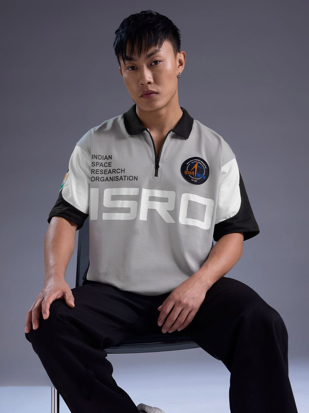 Buy The Souled Store Men Typography Printed Polo Collar Cotton ...