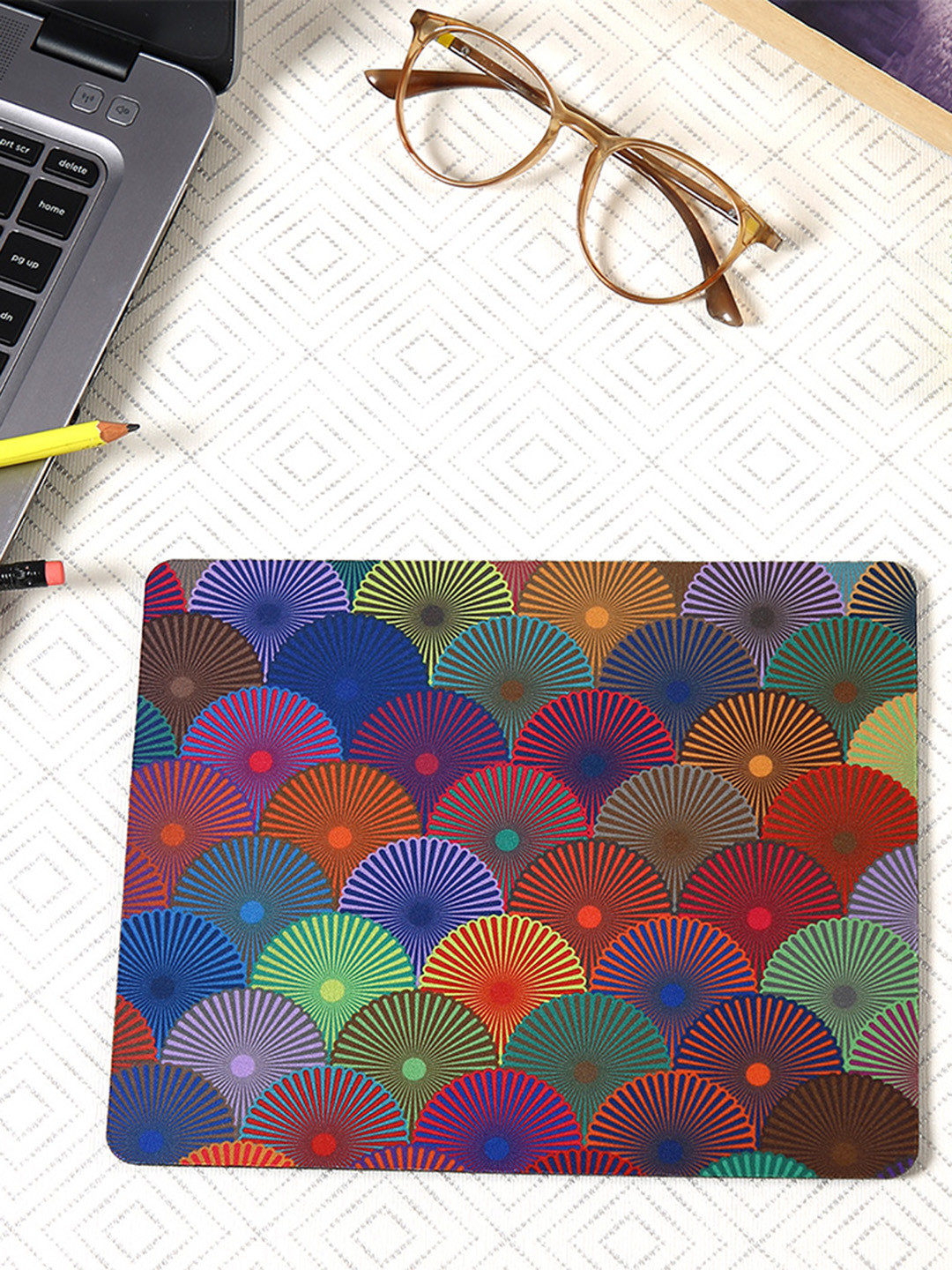 Buy PENTADECO Red & Blue Abstract Printed Square Shaped Note Pad ...