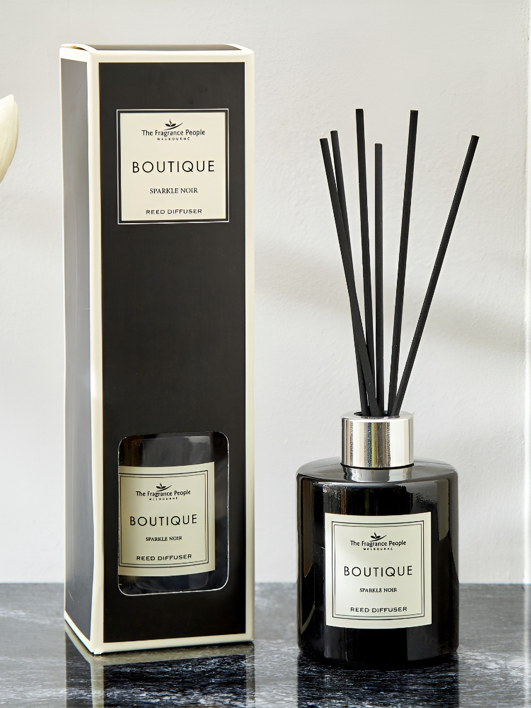 Buy Home Centre Black & White Glass Aroma Oil Diffusers Set 100 Ml ...