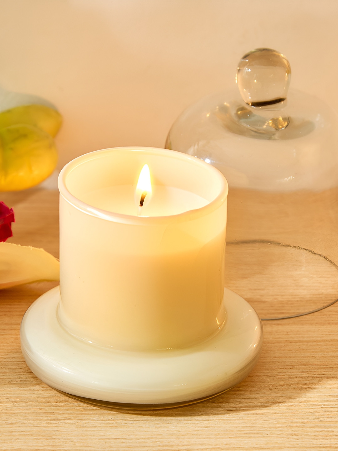 Buy Home Centre Adora Off White Vanilla And Lilly Scented Jar Candle ...