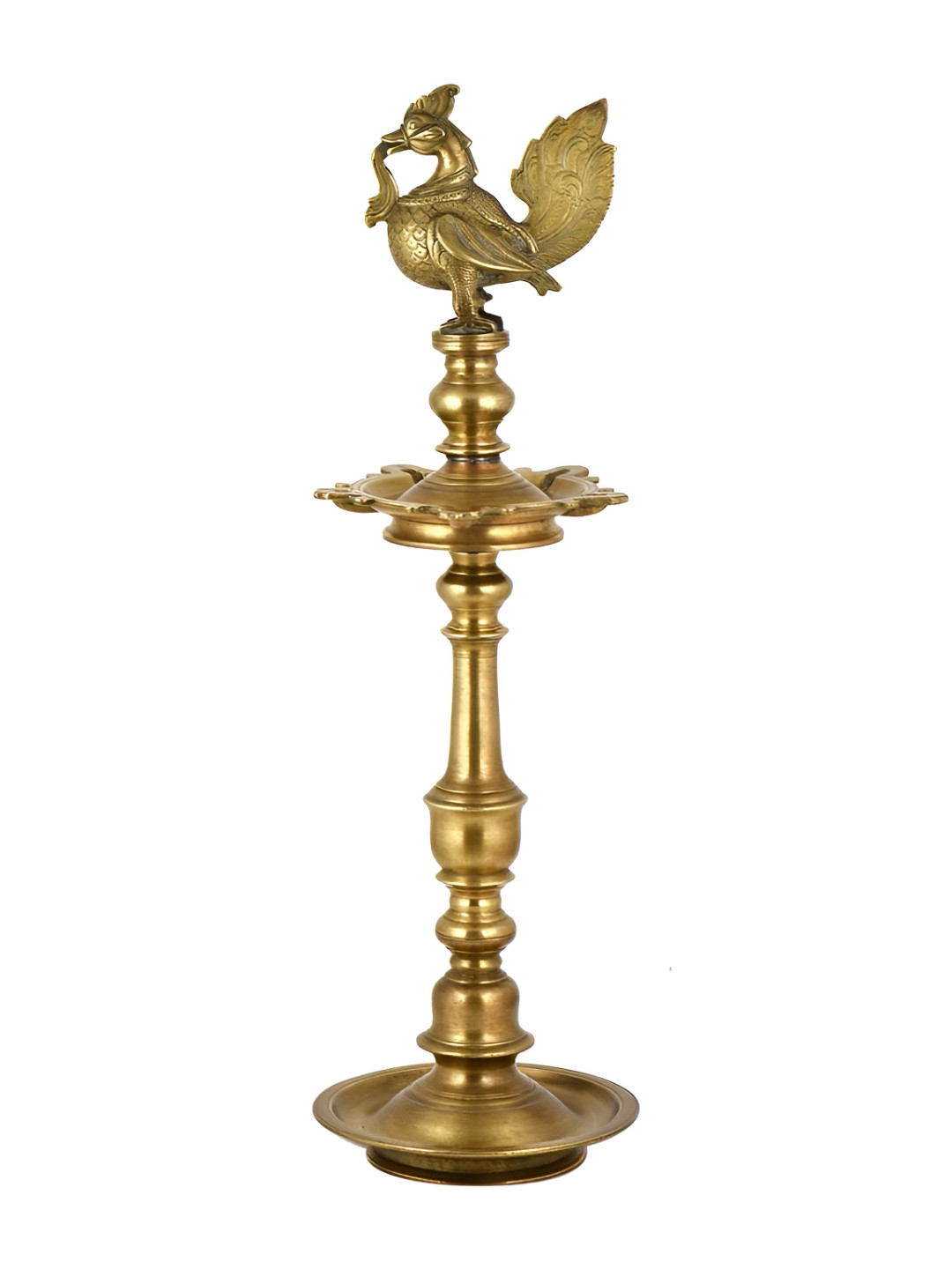 Buy Indianshelf GoldToned Brass Diwali Deepak Pooja Diya - Pooja ...