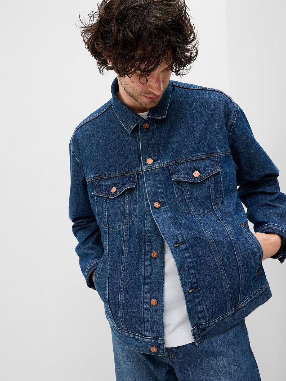 Buy Kotty Men Solid Denim Jacket - Jackets for Men 30851027 | Myntra