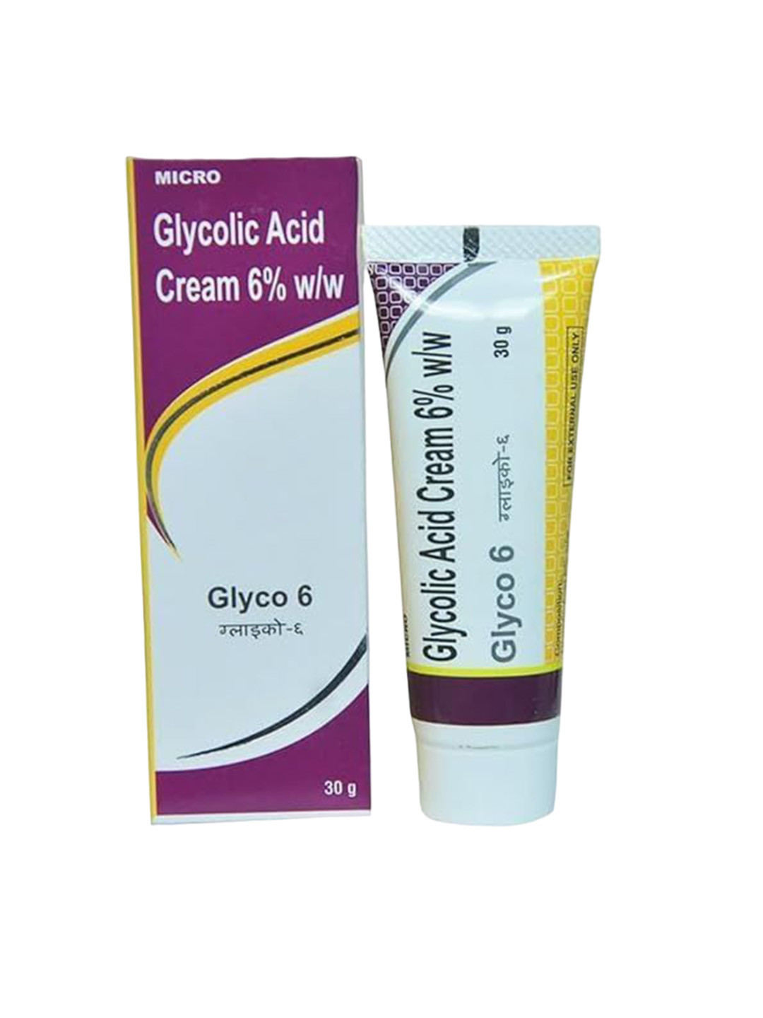 Buy Glyco Glycolic Acid Cream 6% For Pigmentation 30 G - Body Cream And ...