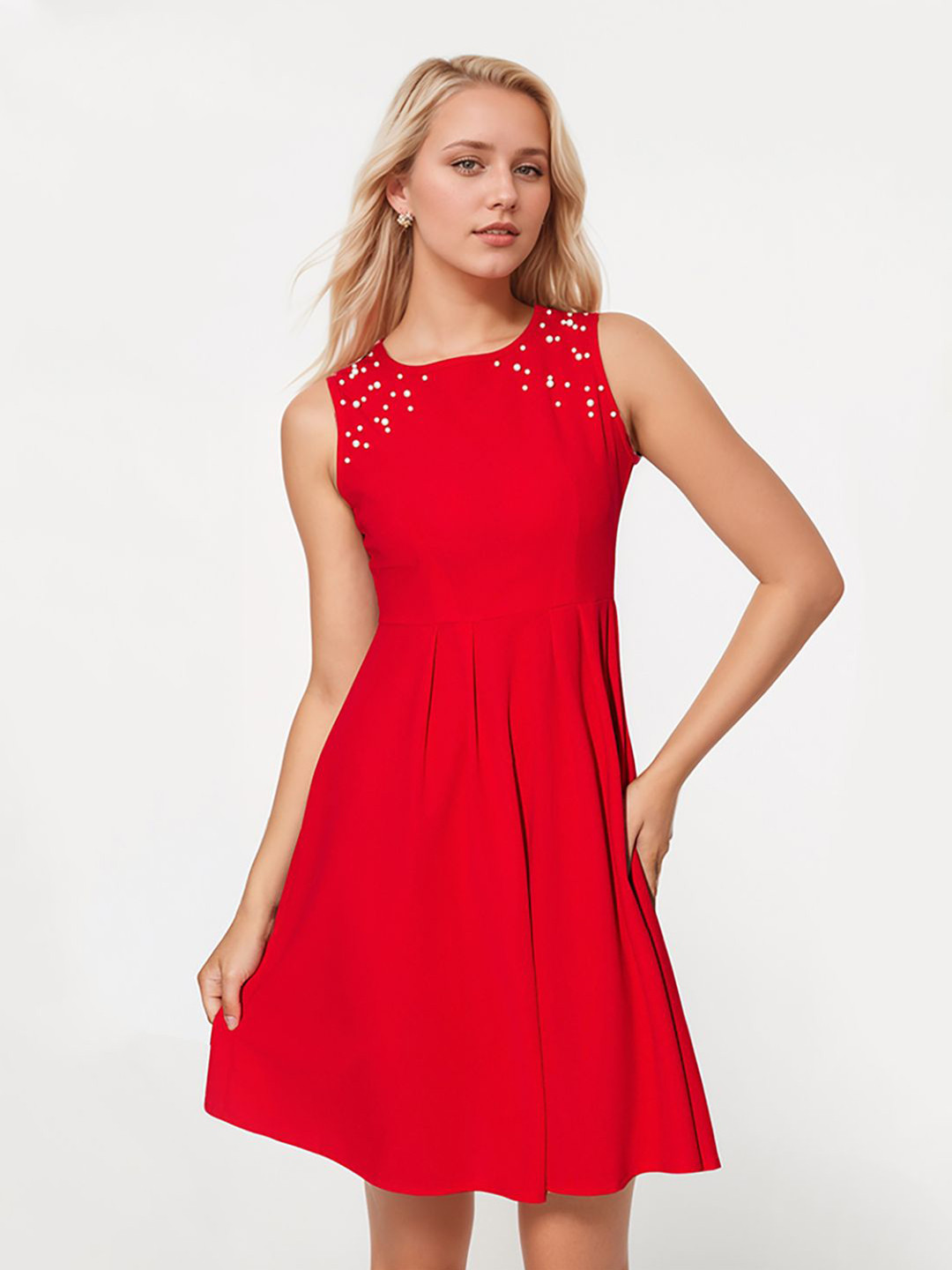 Buy JC Mode Round Neck Fit & Flare Dress - Dresses for Women 30828276 ...