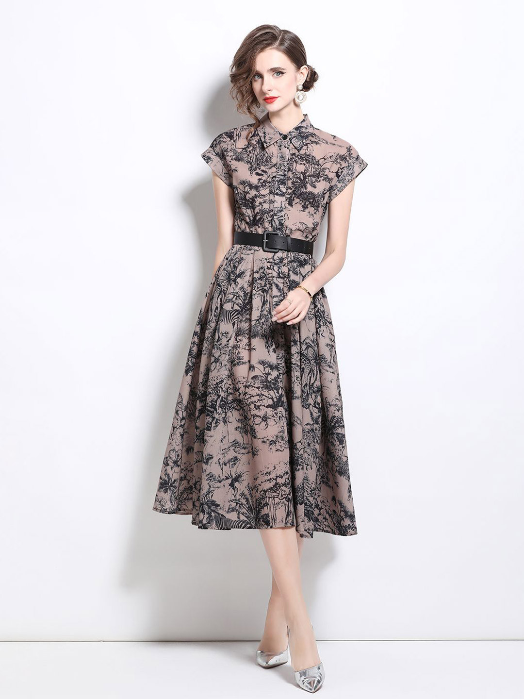 Buy JC Collection Women Floral Printed Fit & Flare Dress - Dresses for ...