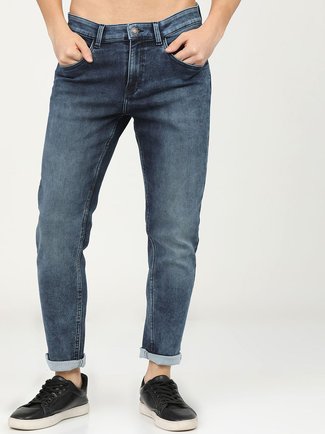 Buy HIGHLANDER Men Tapered Fit Light Fade Stretchable Jeans - Jeans for ...