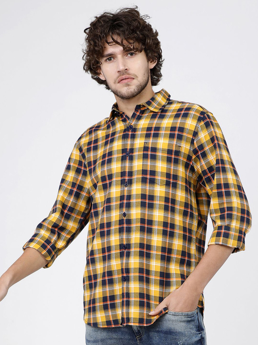 Buy KETCH Mens Checked Casual Slim Fit Shirt - Shirts for Men 30837625 ...