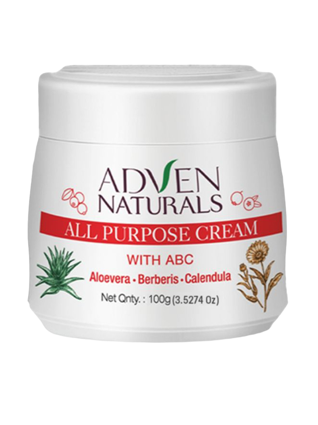 Buy ADVEN All Purpose Cream With Aloevera, Berberis & Calendula 100g ...