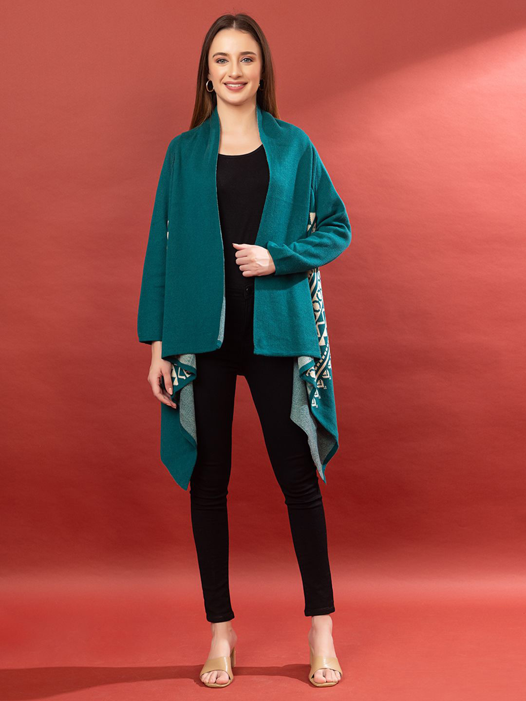 Buy Anouk Printed Open Front Shrug - Shrug for Women 30876154 | Myntra