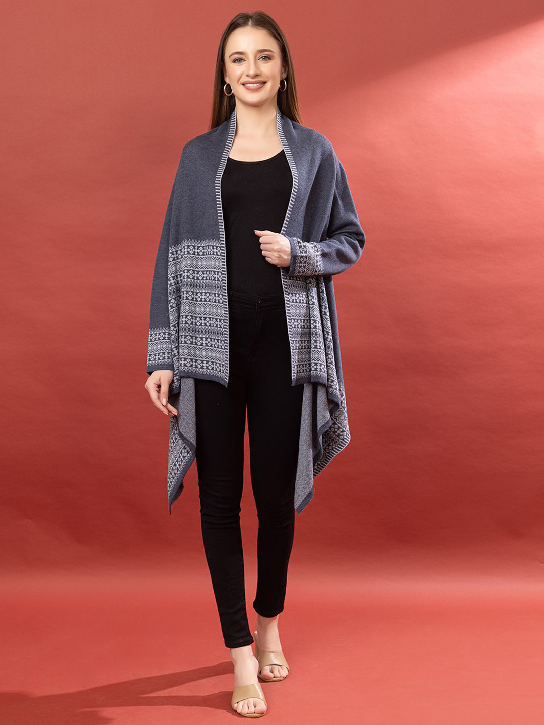 Buy Anouk Printed Open Front Shrug - Shrug for Women 30876166 | Myntra