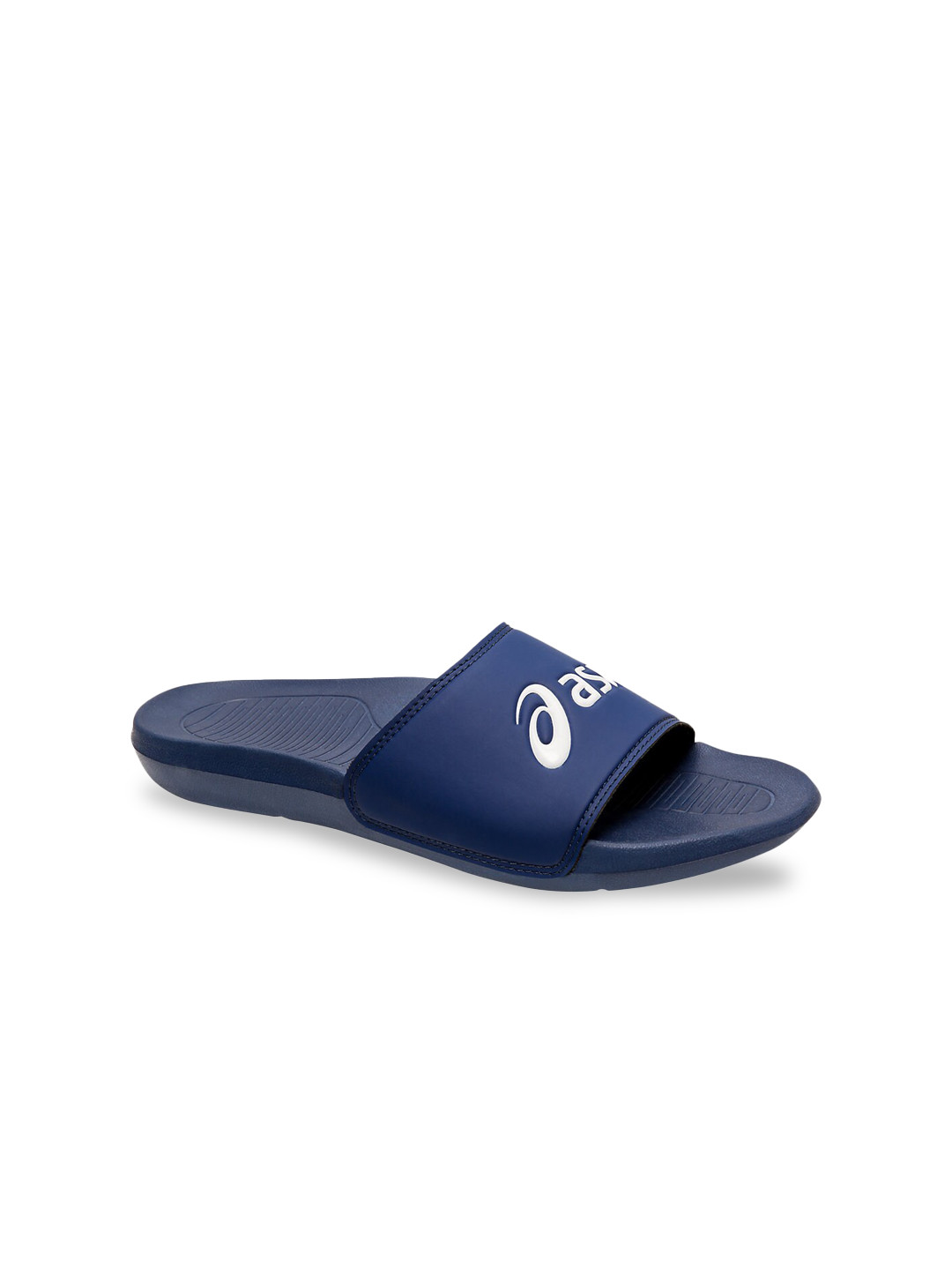 Buy ASICS Unisex Blue & White AS003 Printed Sliders - Flip Flops for ...