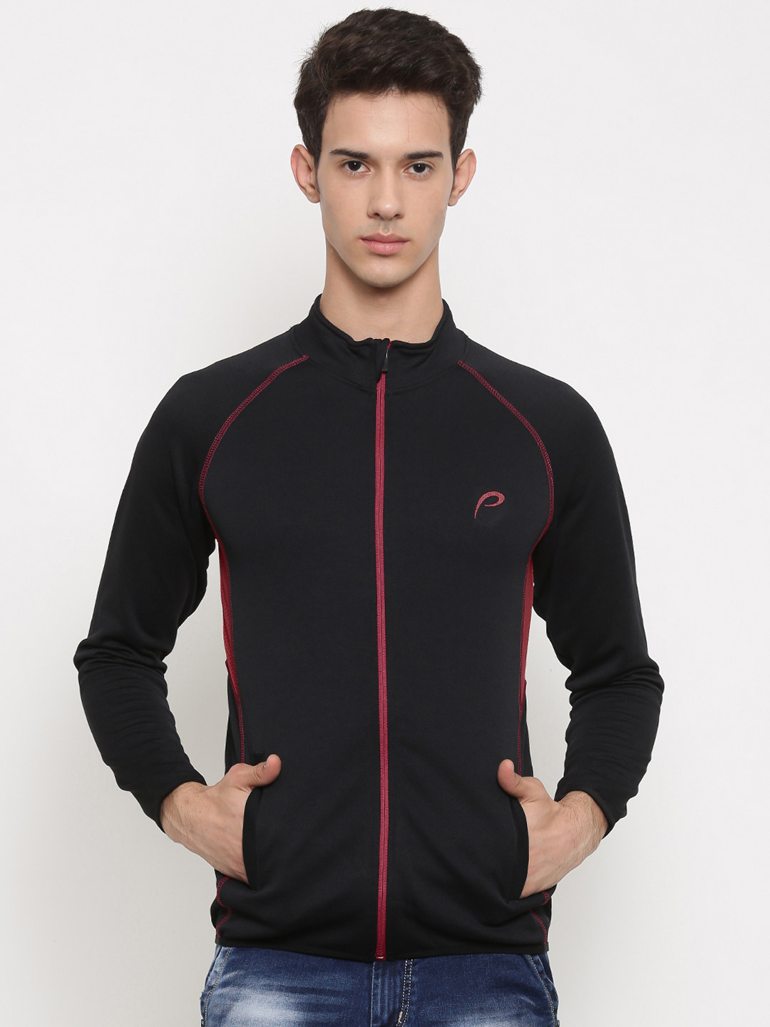 Buy Proline Active Men Black Solid Sporty Jacket - Jackets for Men ...