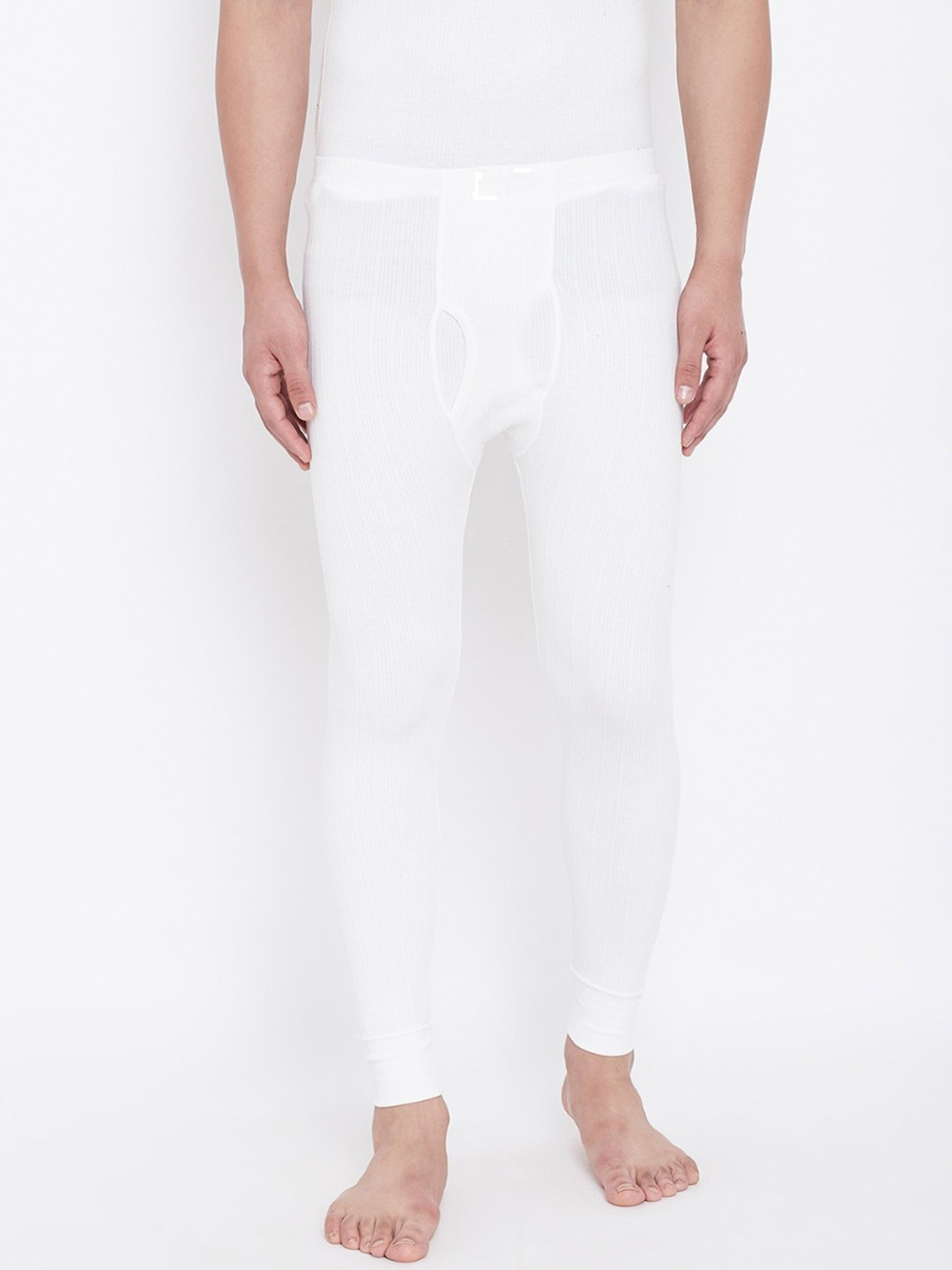 Buy NEVA Men White Solid Thermal Bottoms - Thermal Bottoms for Men ...