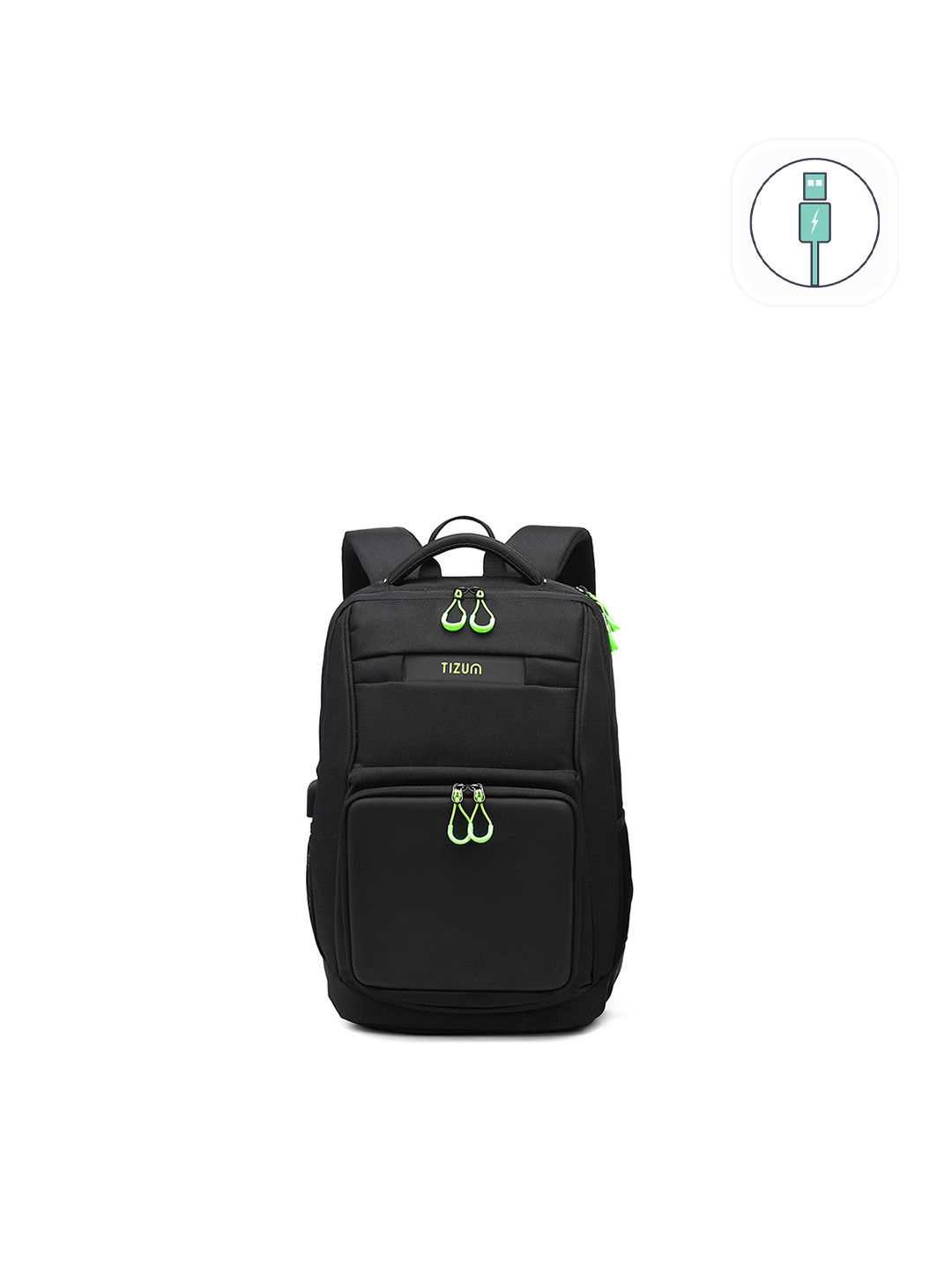 Buy Tizum Unisex Black Green 13 Inch/14 Inch/15.6 Inch Backpack With ...